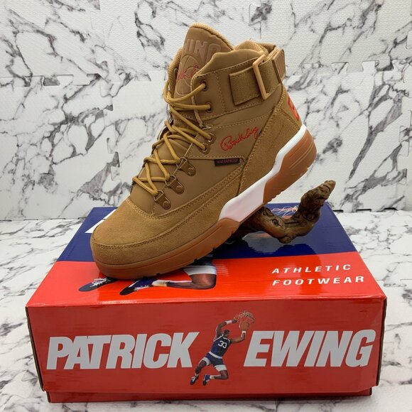 Patrick Ewing | Shoes | Mens Patrick Ewing 33 Hi Winter Wheat Gum Red ...